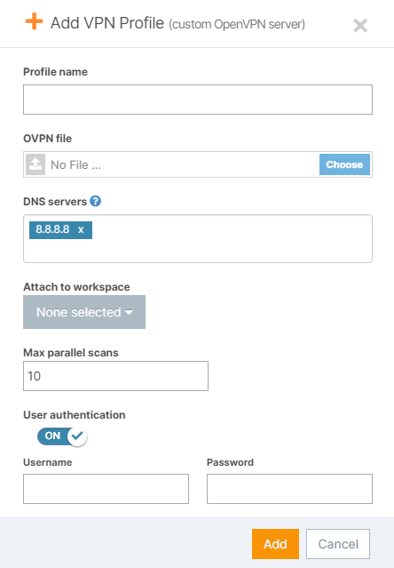 How to scan an internal network using Open VPN